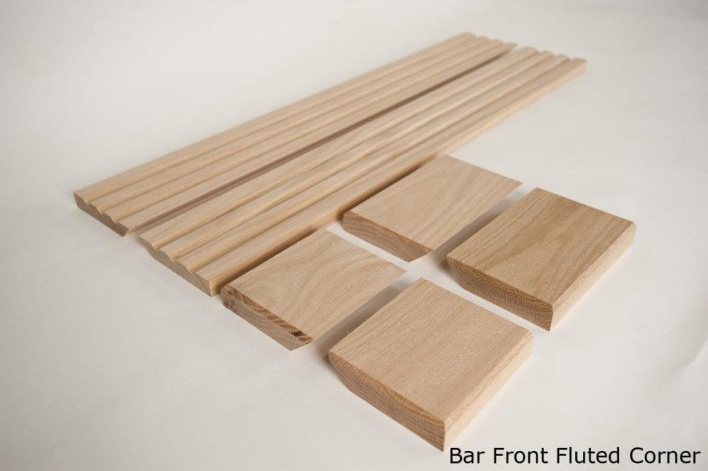 Bar Front Fluted Columns & Corners - Hardwoods Incorporated