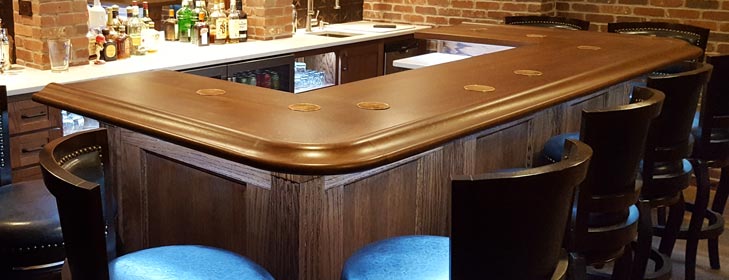 Bar Rails, Parts, Bar Tops & Chicago Bar Moldings - Hardwoods Incorporated