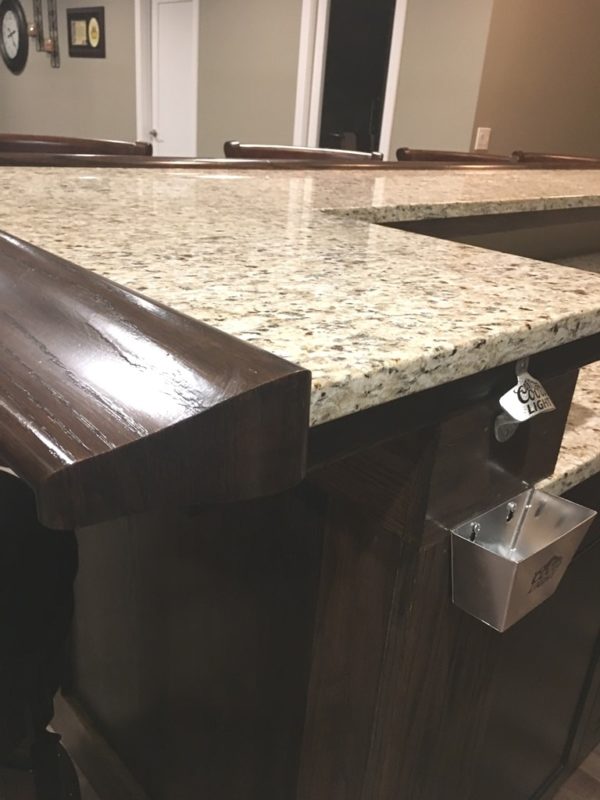 How to finish the end of a bar top & bar rail - Hardwoods Incorporated
