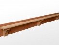 Wood Foot Rail System for Home Bars - Bar Foot Rail Kit - Hardwoods ...