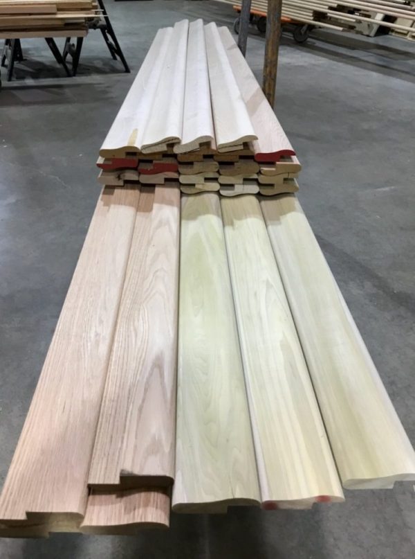 Busy making bar rail molding. - Hardwoods Incorporated
